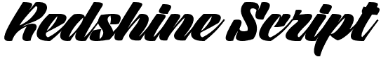 Redshine Script Fonte | Visualizar