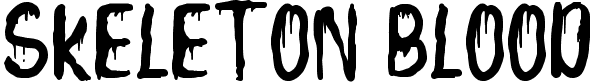 Skeleton Blood Fonte | Visualizar