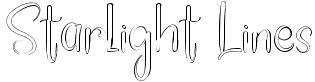 Starlight Lines Fonte | Visualizar