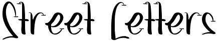 Street Letters Fonte | Visualizar
