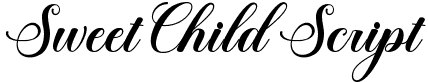 Sweet Child Script Fonte | Visualizar