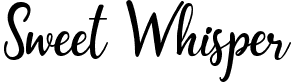 Sweet Whisper Fonte | Visualizar