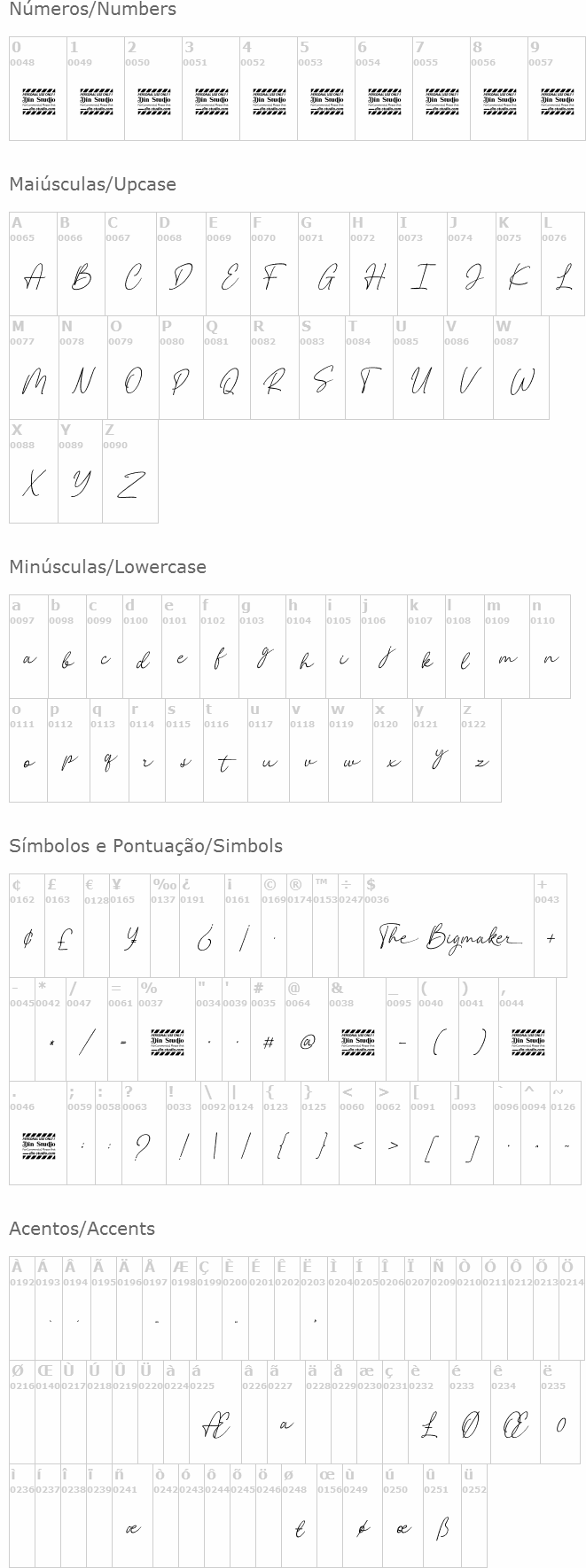 The Bigmaker Fonte | Visualizar