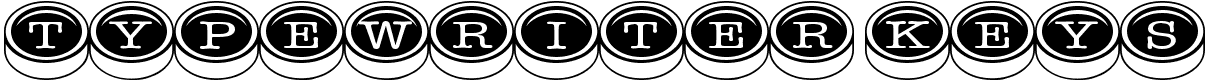 Typewriter Keys Fonte | Visualizar