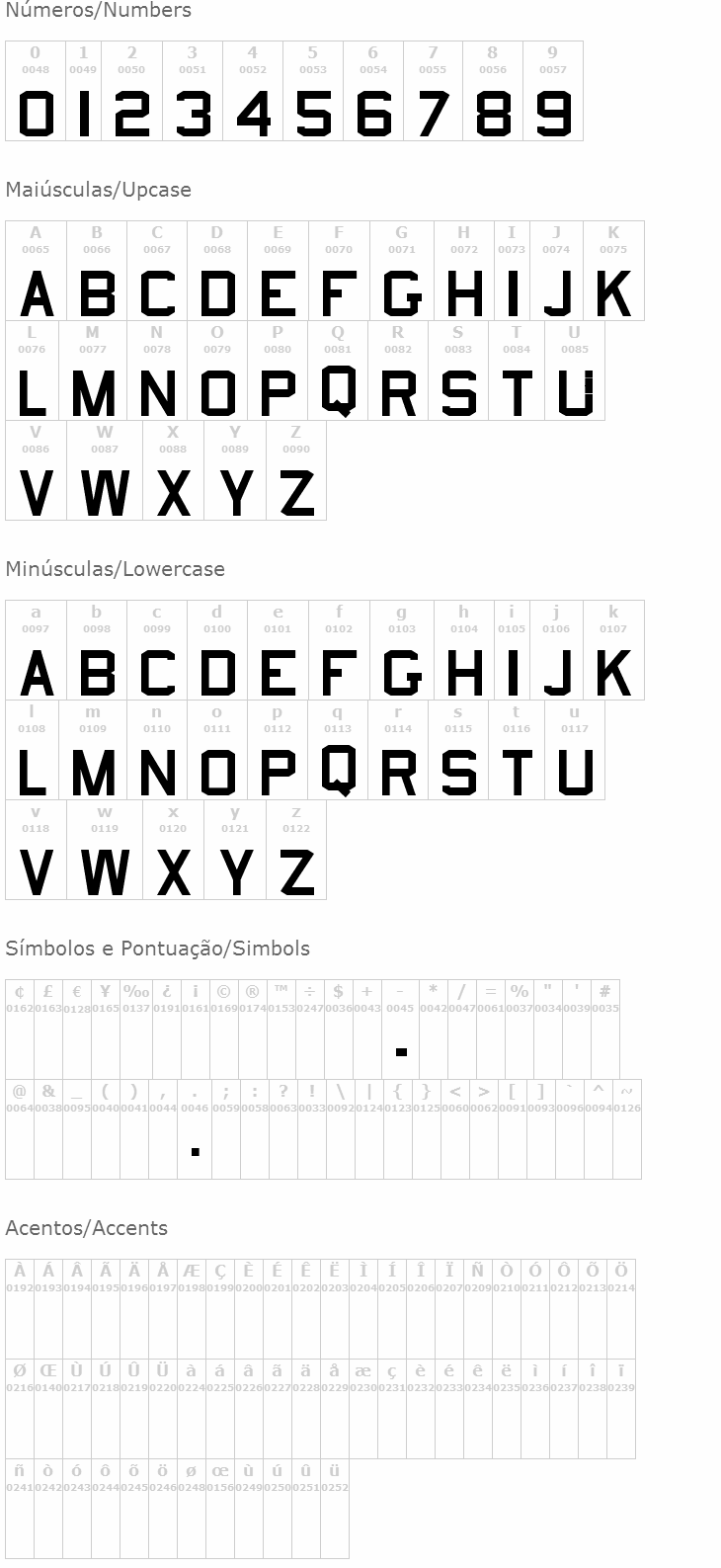 USN Stencil Fonte | Visualizar