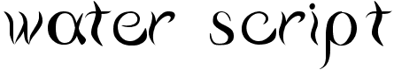 Water script Fonte | Visualizar