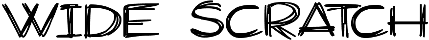 Wide Scratch Fonte | Visualizar